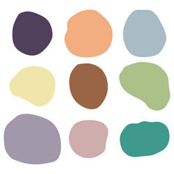 Random organic shapes Royalty Free Vector Image