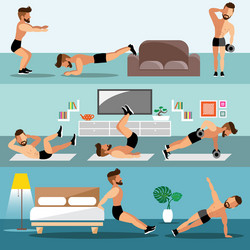 Men Exercise Vector Images (over 11,000)