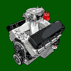 Racing car engine template Royalty Free Vector Image