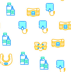 Ems training device seamless pattern Royalty Free Vector