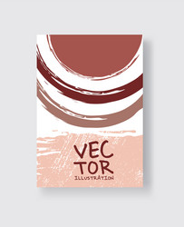 Hand drawn universal card design for flyers Vector Image