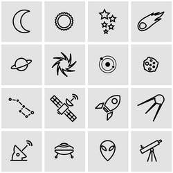 Line space icons Royalty Free Vector Image - VectorStock