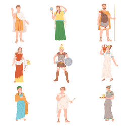Ancient Roman Citizens Royalty Free Vector Image