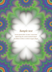 Colorful page corner design template background Vector Image