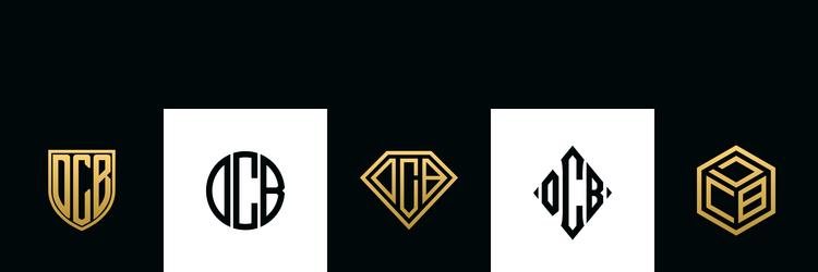 Initial letters hst logo designs bundle Royalty Free Vector