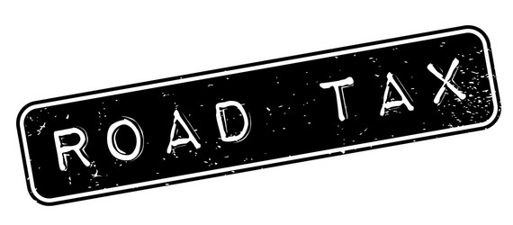 Road tax rubber stamp Royalty Free Vector Image
