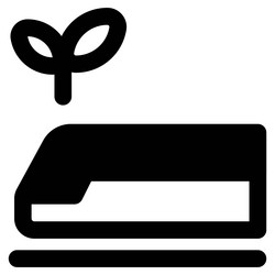 Non-polluting light rail transportation Royalty Free Vector