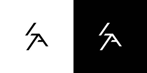 Modern and elegant sa initials logo design Vector Image