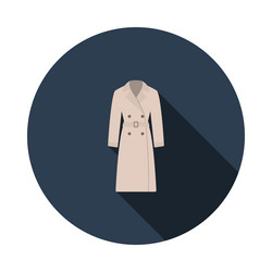 Business woman trench icon Royalty Free Vector Image