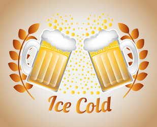 Cold beer Royalty Free Vector Image - VectorStock
