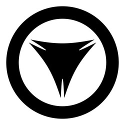 Triangle abstract shape for banner superhero sign Vector Image