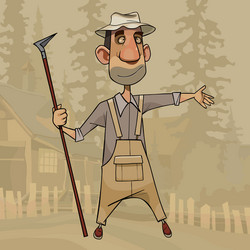 Man Hoe Cartoon Vector Images (over 190)