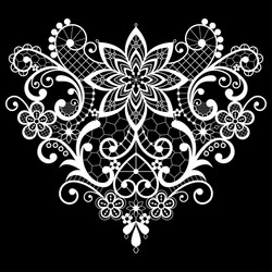 Elegant French Lace Pattern Royalty Free Vector Image