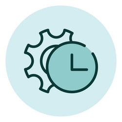 Management time on white background Royalty Free Vector