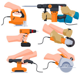 Hand tool house construction handtools Royalty Free Vector