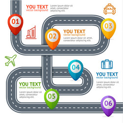 Road transport infographics info template Vector Image
