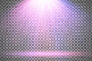Flashlight on a transparent background Royalty Free Vector