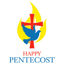 Spirit of pentecost in unity Royalty Free Vector Image