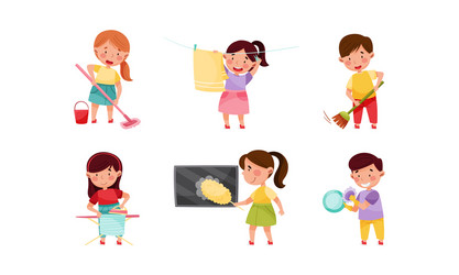 Boy Sweep Floor Vector Images (over 200)