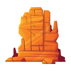 Rock and stone boulder stack as desert landscape Vector Image