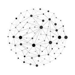 Grid earth blue wireframe ball Royalty Free Vector Image