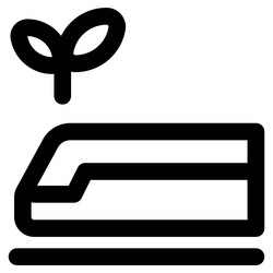 Non-polluting light rail transportation Royalty Free Vector