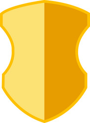 Shields yellow color icon security shield Vector Image