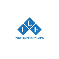 Llf letter logo design on white background Vector Image