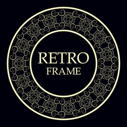Ornamental round frame Royalty Free Vector Image