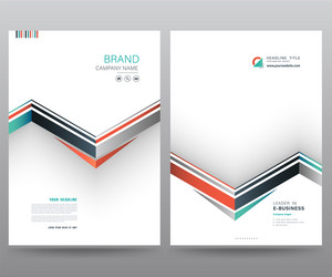 Template annual report Royalty Free Vector Image