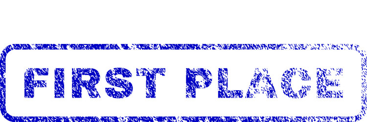 First place rubber stamp Royalty Free Vector Image