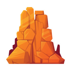 Rock and stone boulder stack as desert landscape Vector Image