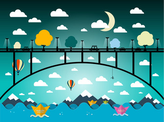 Paper Cut Bridge Vector Images (over 140)