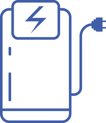 Isolated plug icon fill design Royalty Free Vector Image