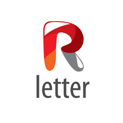 Abstract logo letter r modules Royalty Free Vector Image