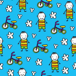 Kids wall paper pattern colored pinwheel Vector Image