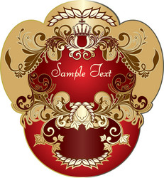 Regal background frame Royalty Free Vector Image