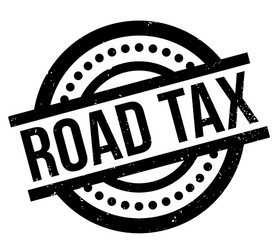 Road tax rubber stamp Royalty Free Vector Image