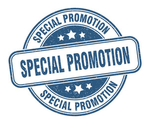 Special promotion stamp Royalty Free Vector Image
