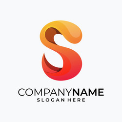 Abstract letter template Royalty Free Vector Image