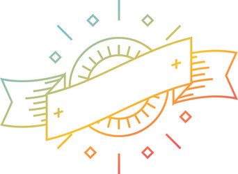 Emblem blank template logo icon brand identity Vector Image