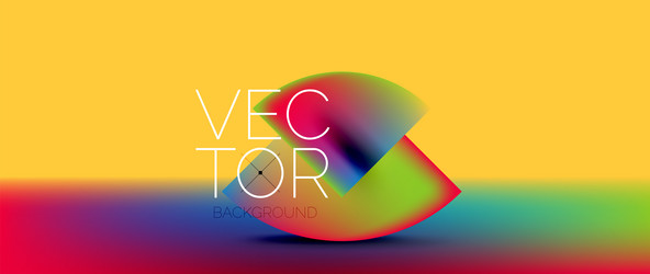 Liquid gradient color geometric shapes and circles