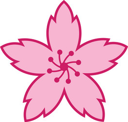 Sakura flower design Royalty Free Vector Image