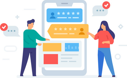 Smartphone chat online application contact dialog Vector Image
