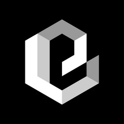 Letter sm cube business logo design Royalty Free Vector