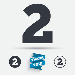 Second place award sign winner symbol Royalty Free Vector