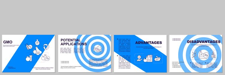 What is gene therapy brochure template Royalty Free Vector