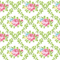 Beautiful seamless roses background Royalty Free Vector