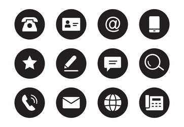 Fax Phone Address Email Icons Vector Images (over 670)