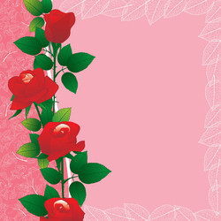 Rose border Royalty Free Vector Image - VectorStock